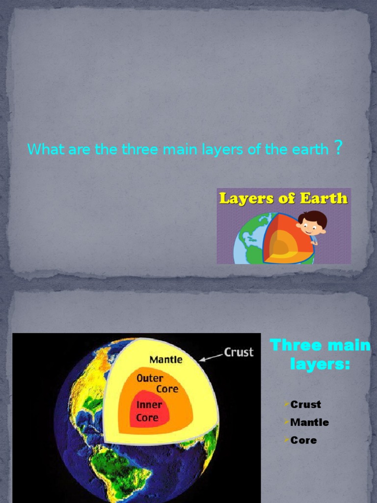 Earth's Three Main Layers Explained | PDF