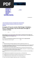 Concrete Anchor Foundation Bolt Design Calculations With Example As Per ...