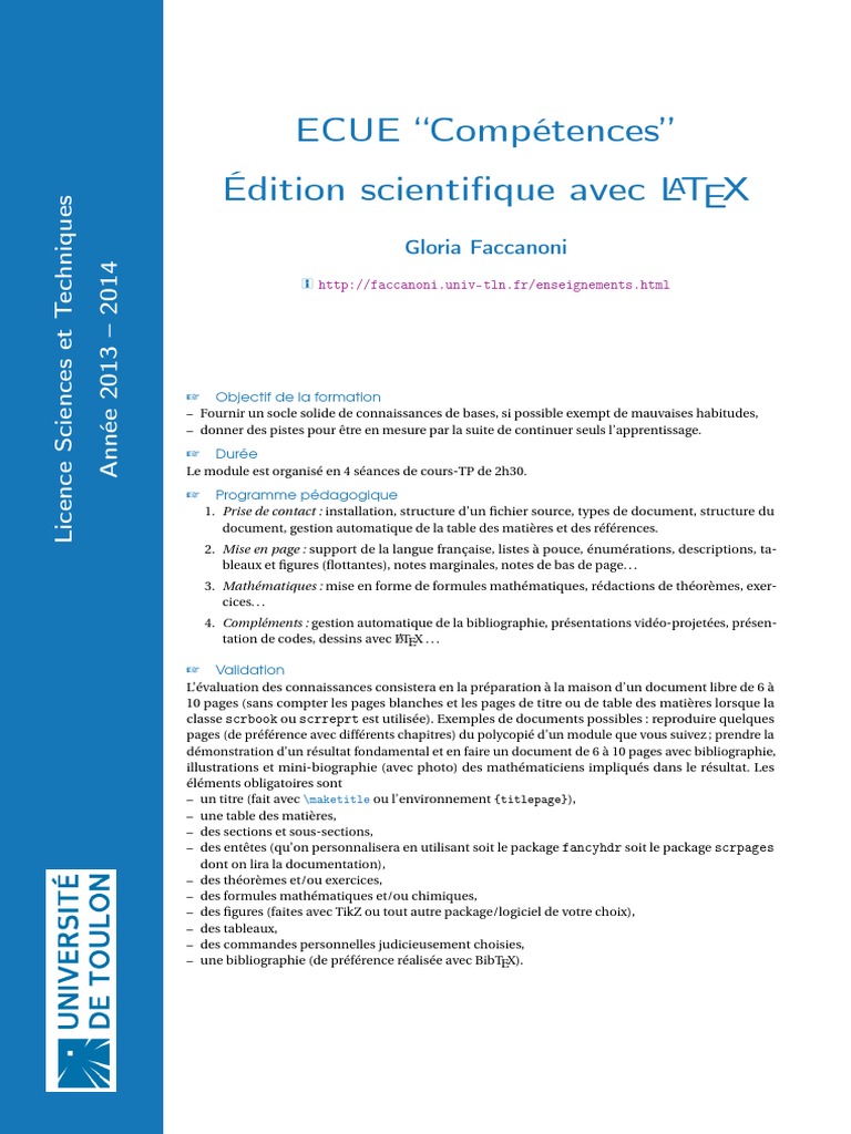 Initiation Latex | PDF | Mise en page | Texte