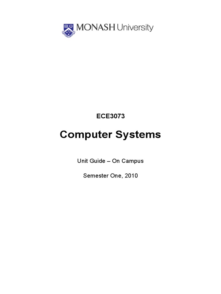 ECE3073 | PDF | Central Processing Unit | Input/Output