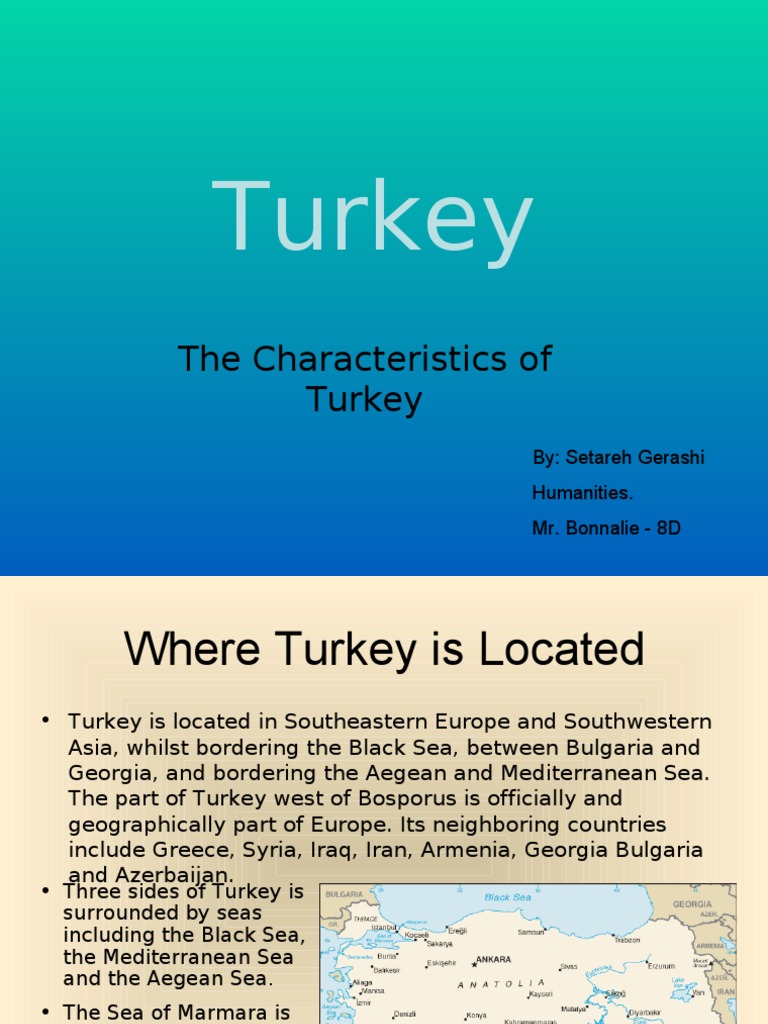 Turkey: The Characteristics of Turkey | PDF | Anatolia | Turkey