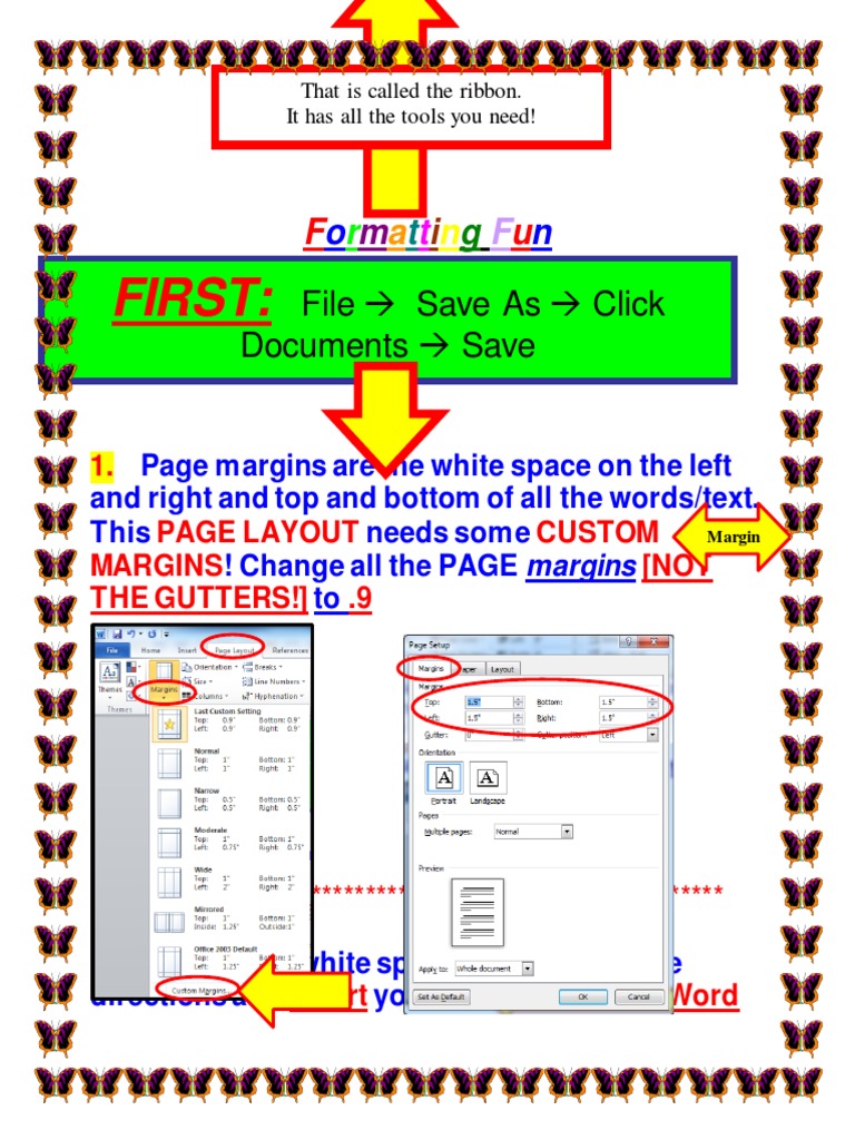 Formatting A Word Document PDF | PDF | Publishing | Communication Design