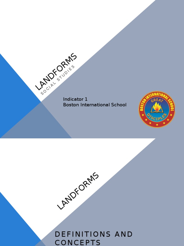 Landforms Social Studies | PDF | Social Science