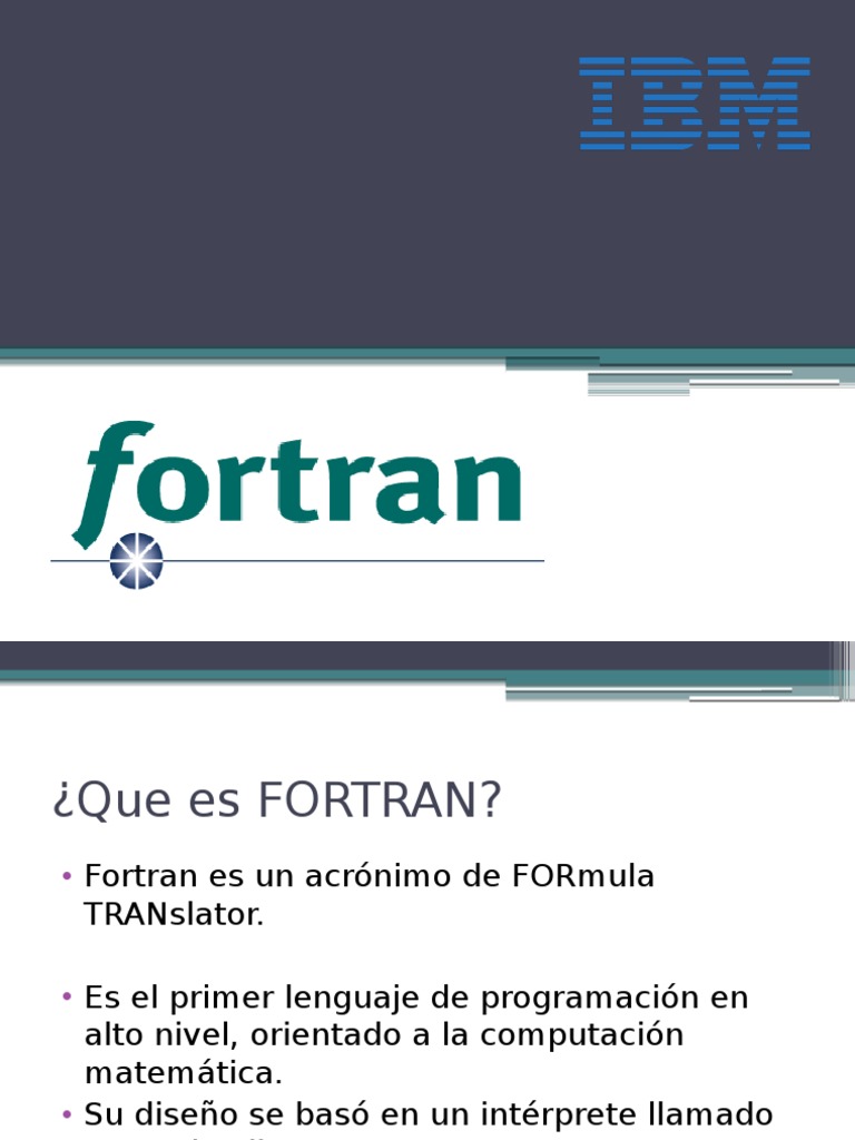 Fortran | PDF | Lenguaje de programación | Informática