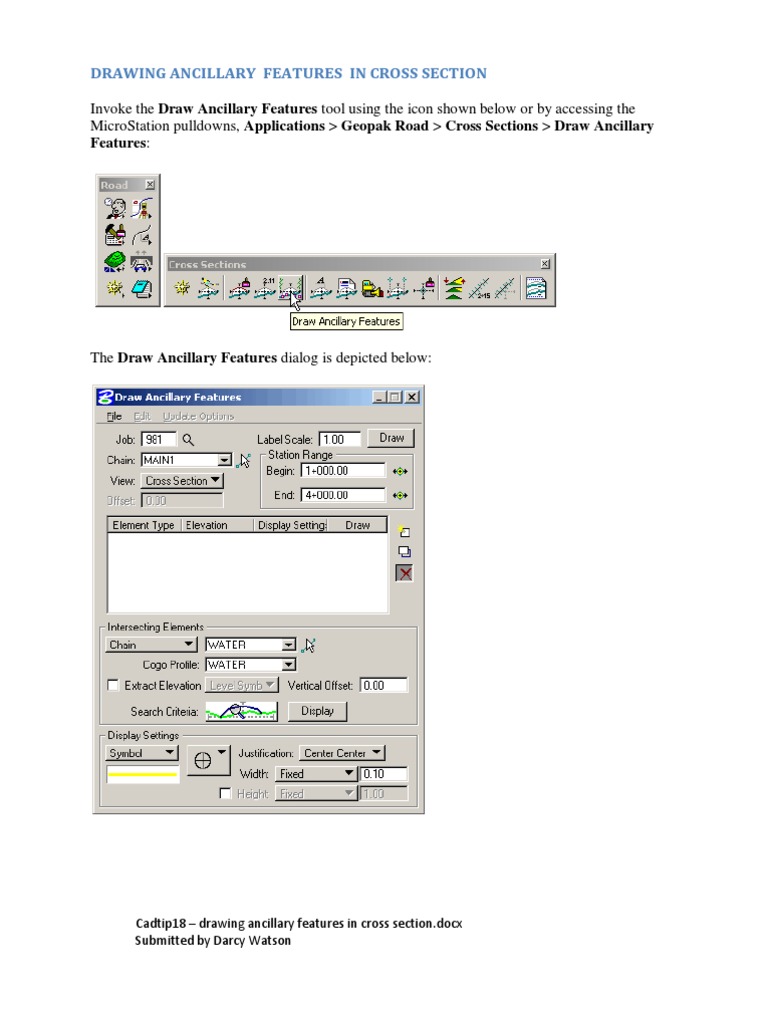 Drawing Ancillary Features in Cross Section | PDF