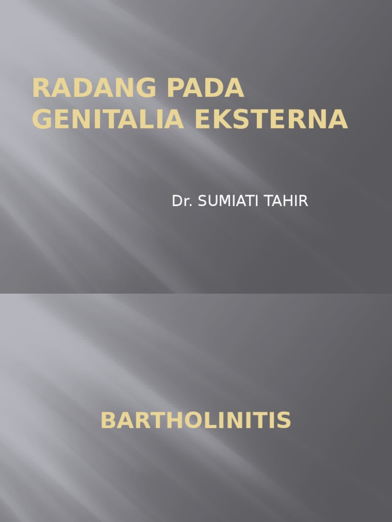 Radang Pada Genitalia Eksterna | PDF