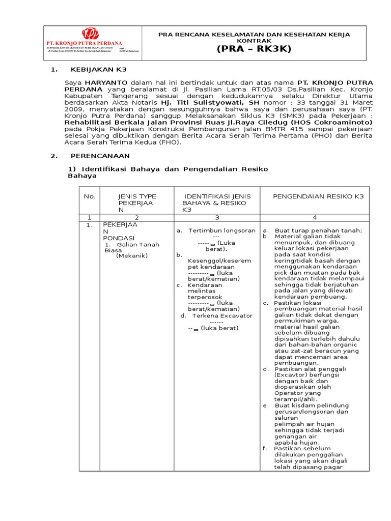 Pra Rk3k Bangunan | PDF