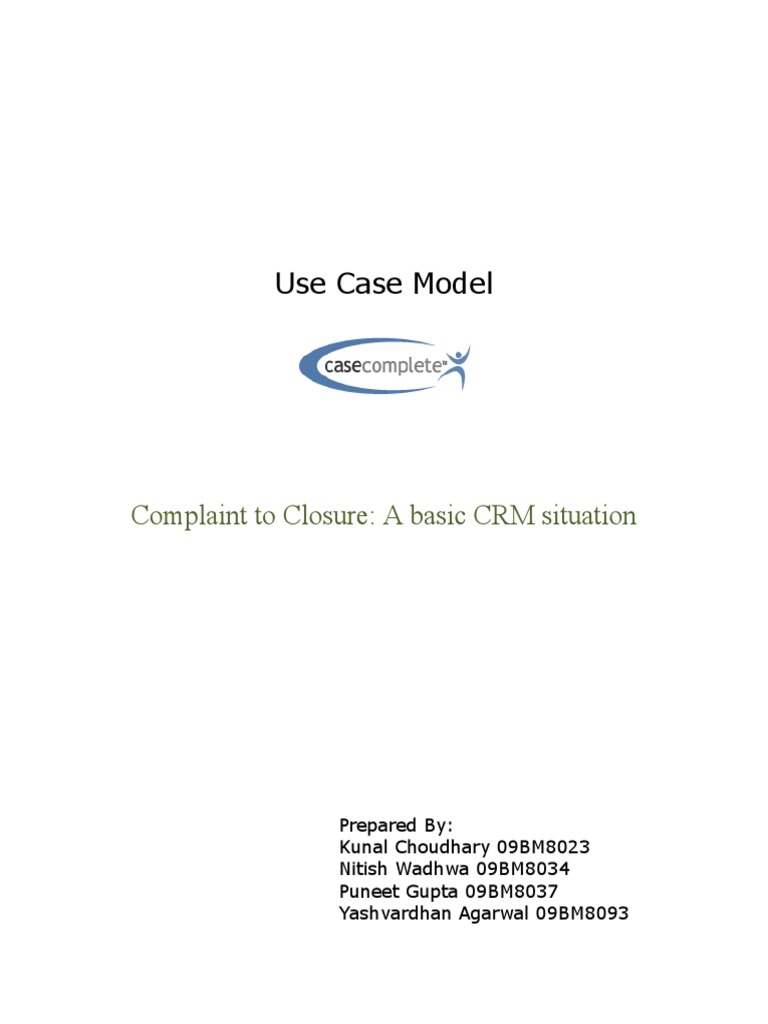 Final MIS - Use Case | PDF | Computing | Use Case