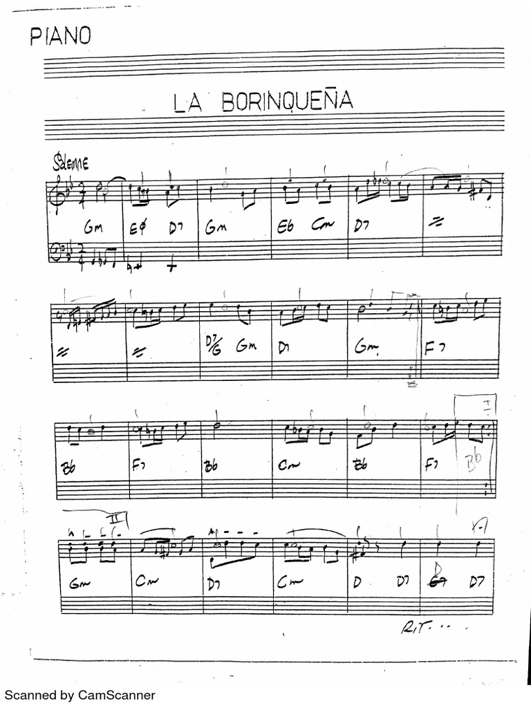 La Borinquena - Himno Nacional de Puerto Rico | PDF
