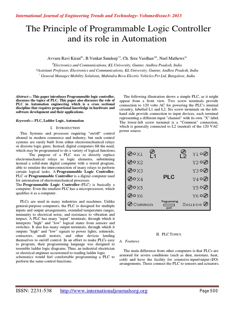 PLC Working Principle | PDF