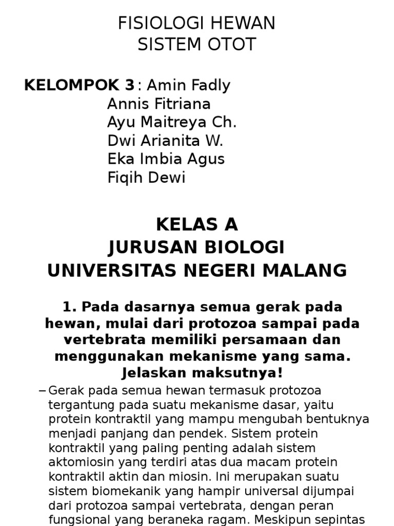 LKM Sistem Otot | PDF | Ilmu Sosial | Sains & Matematika