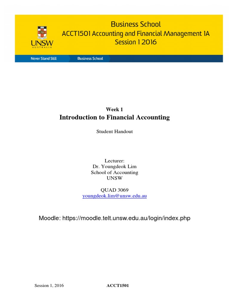 Week 1 Lecture Notes (1 Slide) | PDF