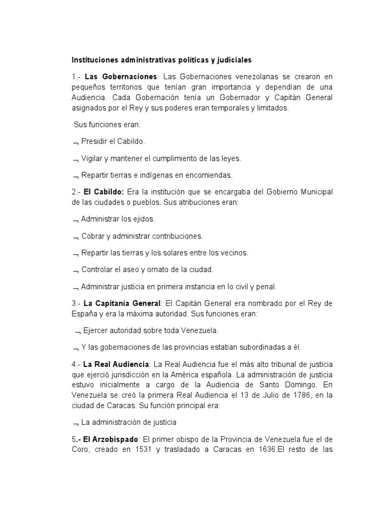 Capitanía General de Venezuela 1777 | PDF | Venezuela | Gobierno