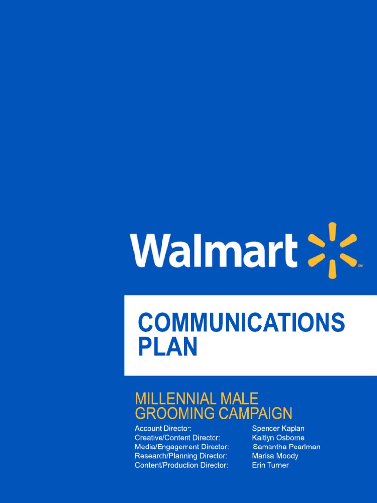 Walmart Communications Plan | PDF | Walmart | Brand