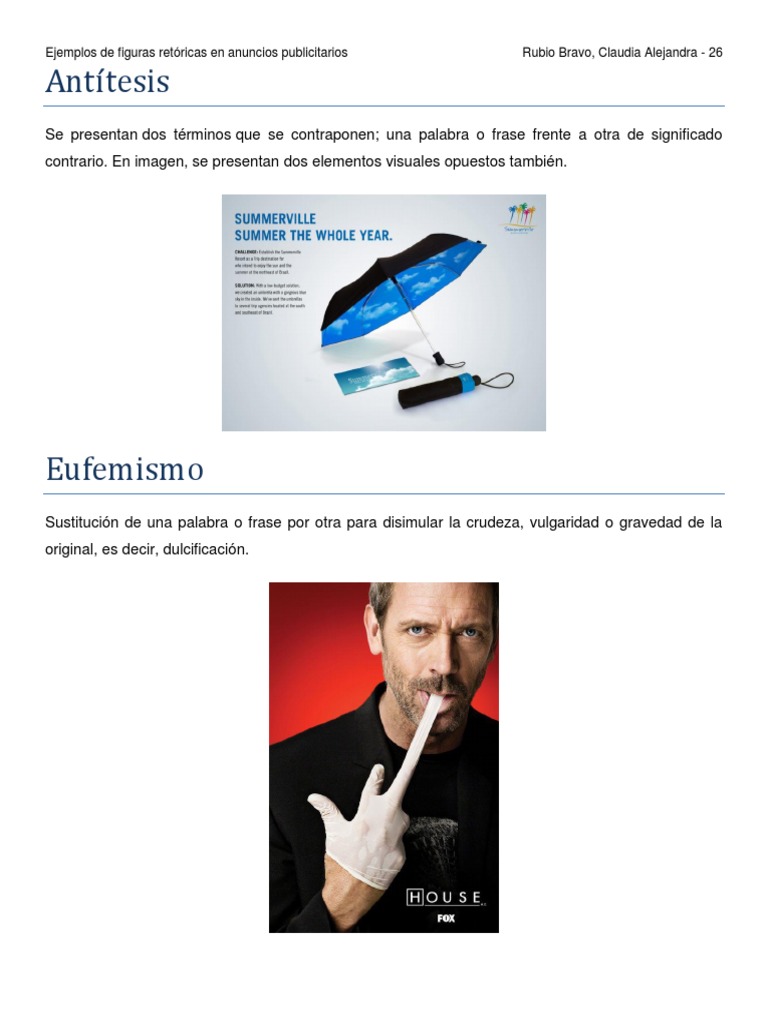 Figuras Retóricas en Publicidad: Ejemplos | PDF | Humor | Semiótica