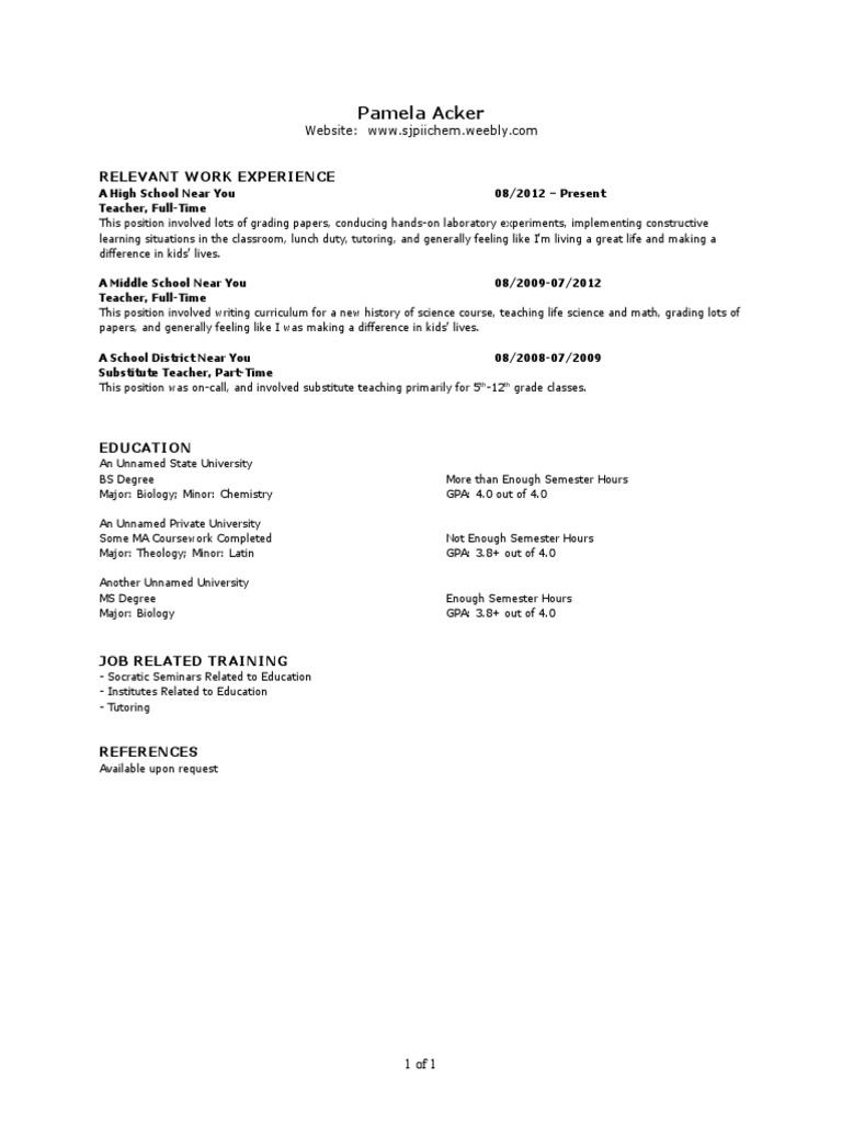 Resume - Funny | PDF