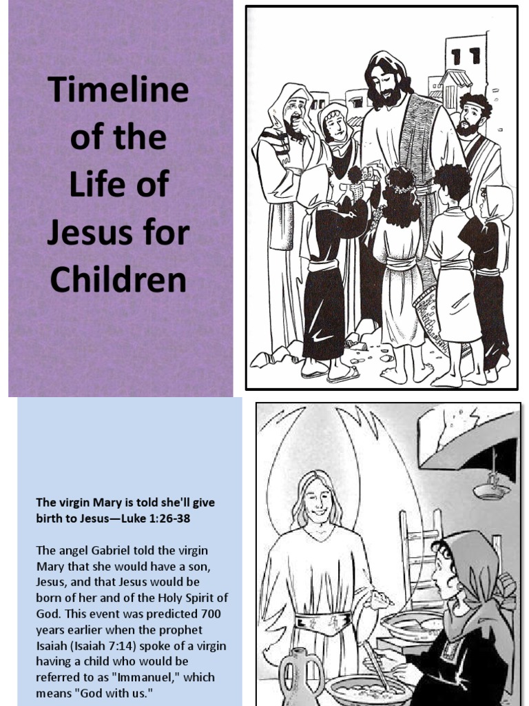 Timeline of The Life of Jesus For Children | PDF | Gospel Of Matthew ...