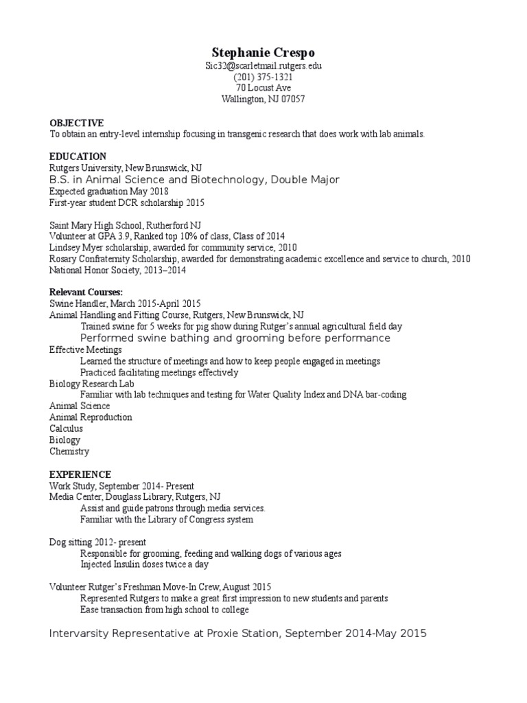 Crespo Stephanie Resume | PDF