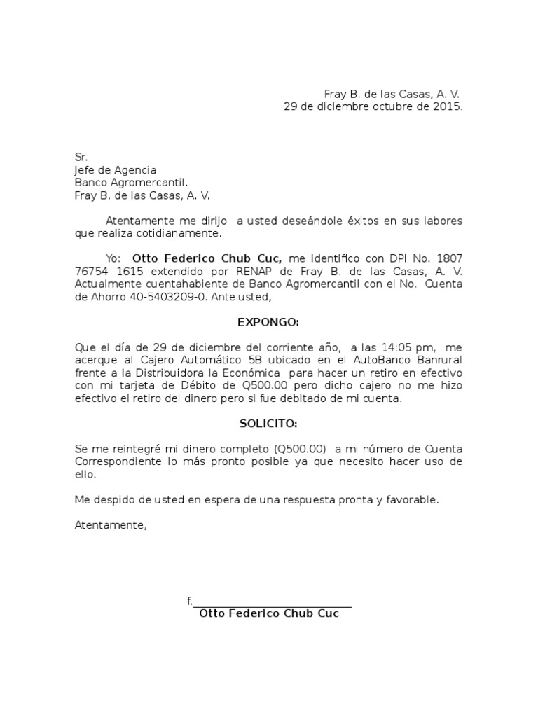 SOLICITUD BANRURAL Reintegro | PDF | Bancario | Servicios financieros