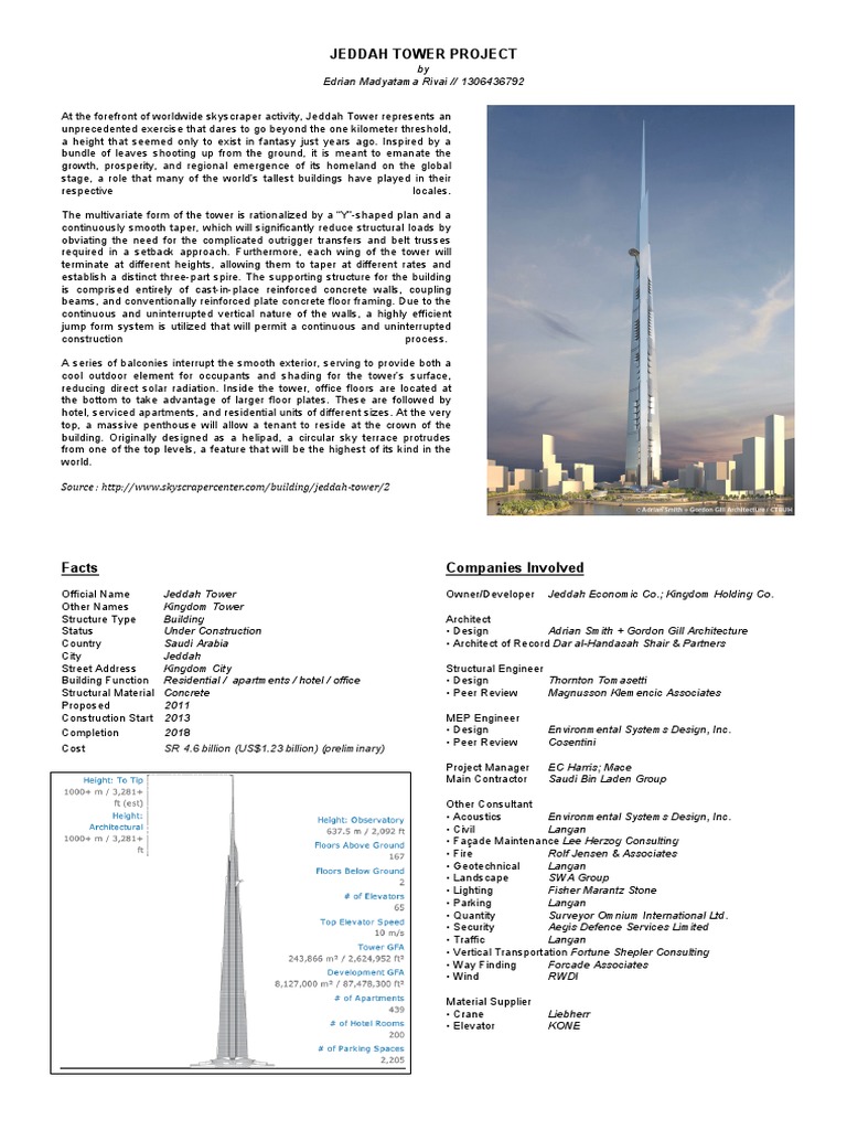 Jeddah Tower Analysis | PDF | Real Estate Law | Engineering
