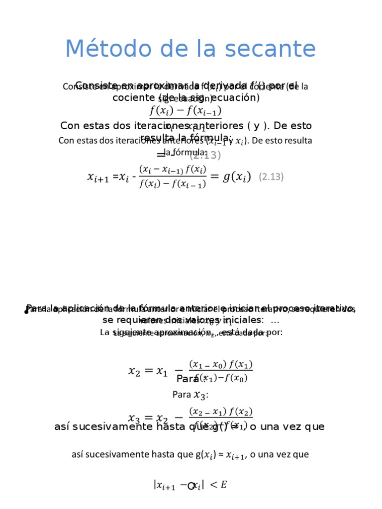 Método de La Secante | PDF