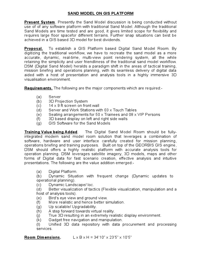Sand Model Room Based On GIS Platform | PDF | Stereoscopy | 3 D Modeling