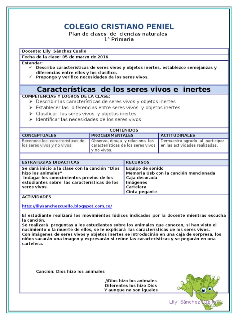 Los Seres Vivos y Objetos Inertes | PDF | Plantas | Organismos