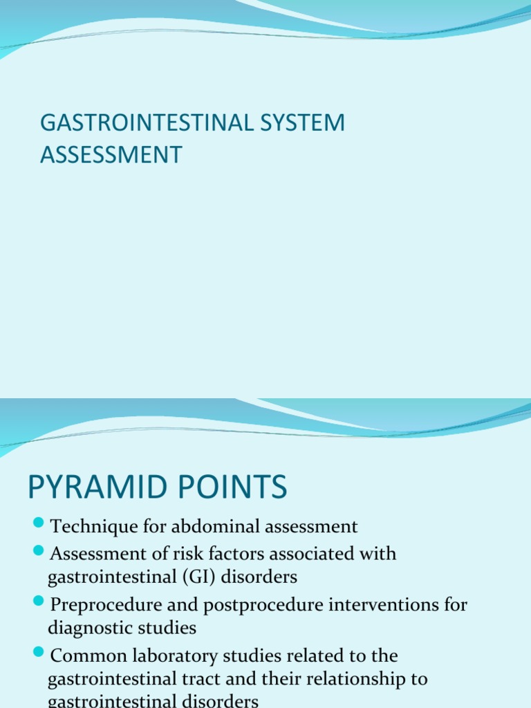 GI system Assessment