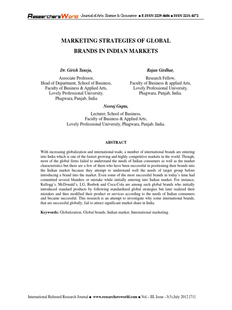 Journal International Marketing | PDF