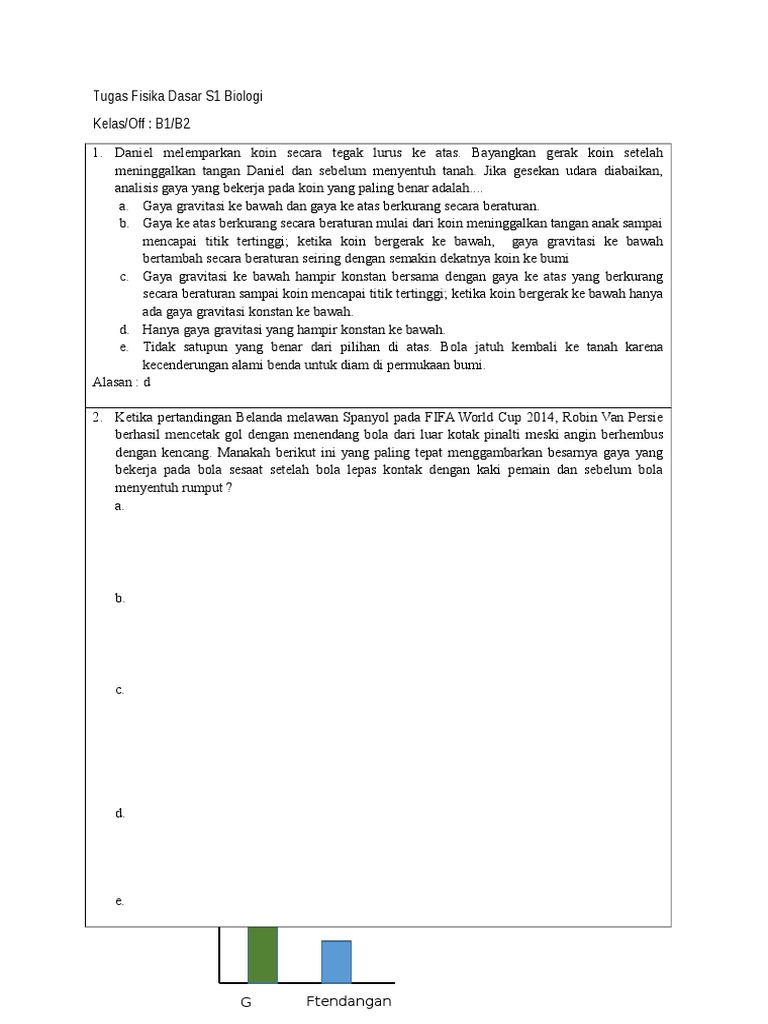 Tugas 2 Fisika Dasar | PDF | Metode & Bahan Ajar