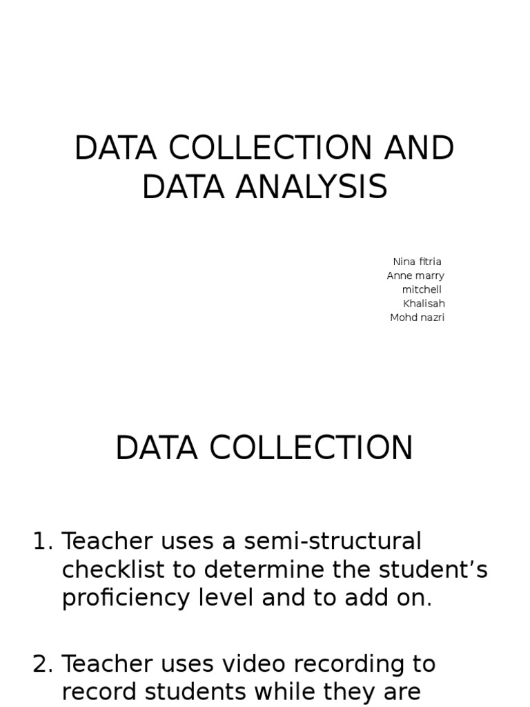 Data Collection and Data Analysis LA | PDF | Business