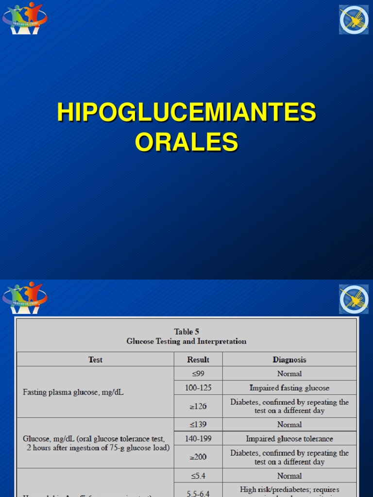 Hipoglucemiantes Orales PDF | PDF | Hipoglucemia | Diabetes mellitus