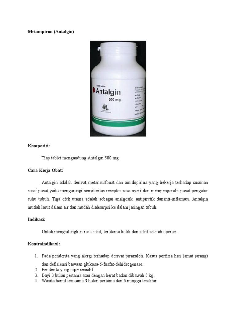 Metampiron | PDF | Pengembangan Diri | Sains & Matematika