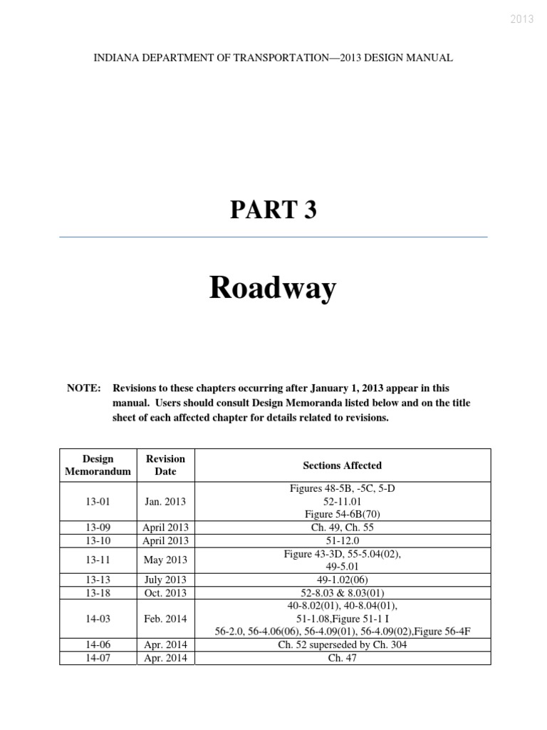 Road Design Manual | Speed Limit | Controlled Access Highway