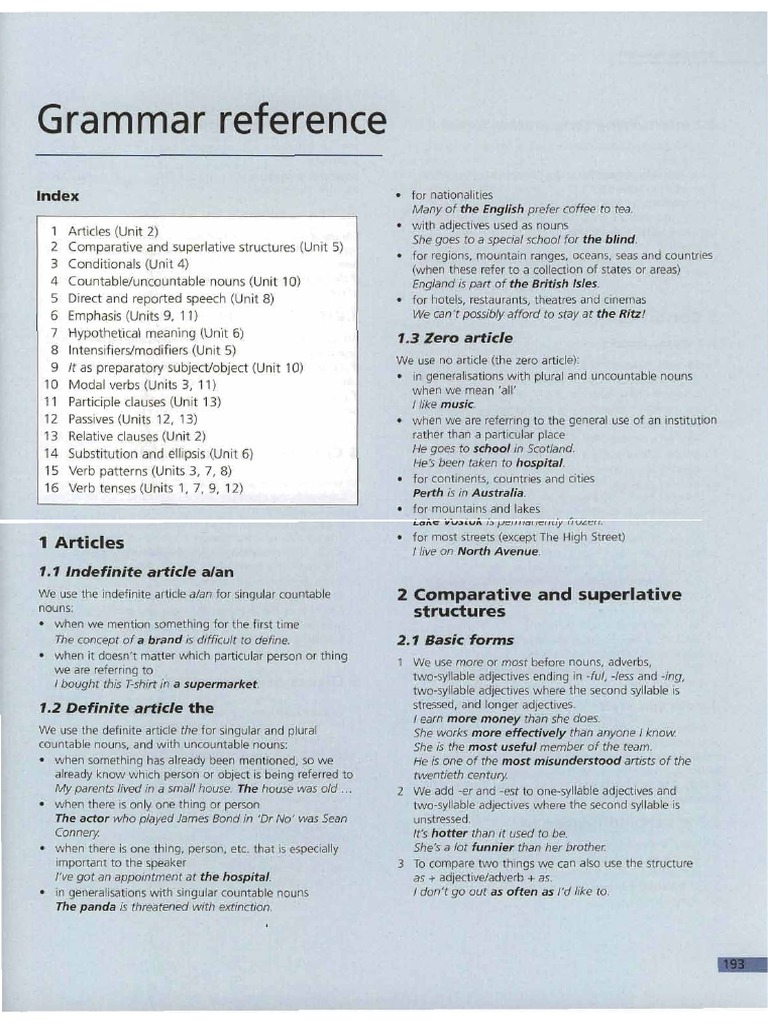 Grammar Reference PDF | PDF