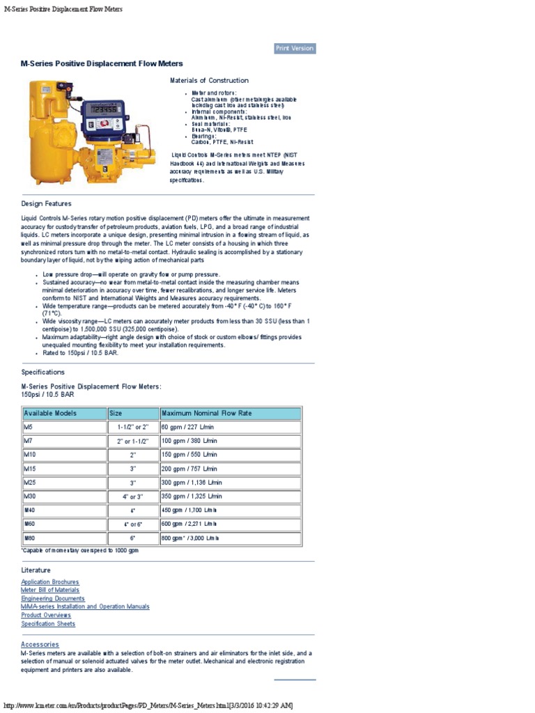 M5 LC Flow Meter | PDF | Applied And Interdisciplinary Physics | Gases