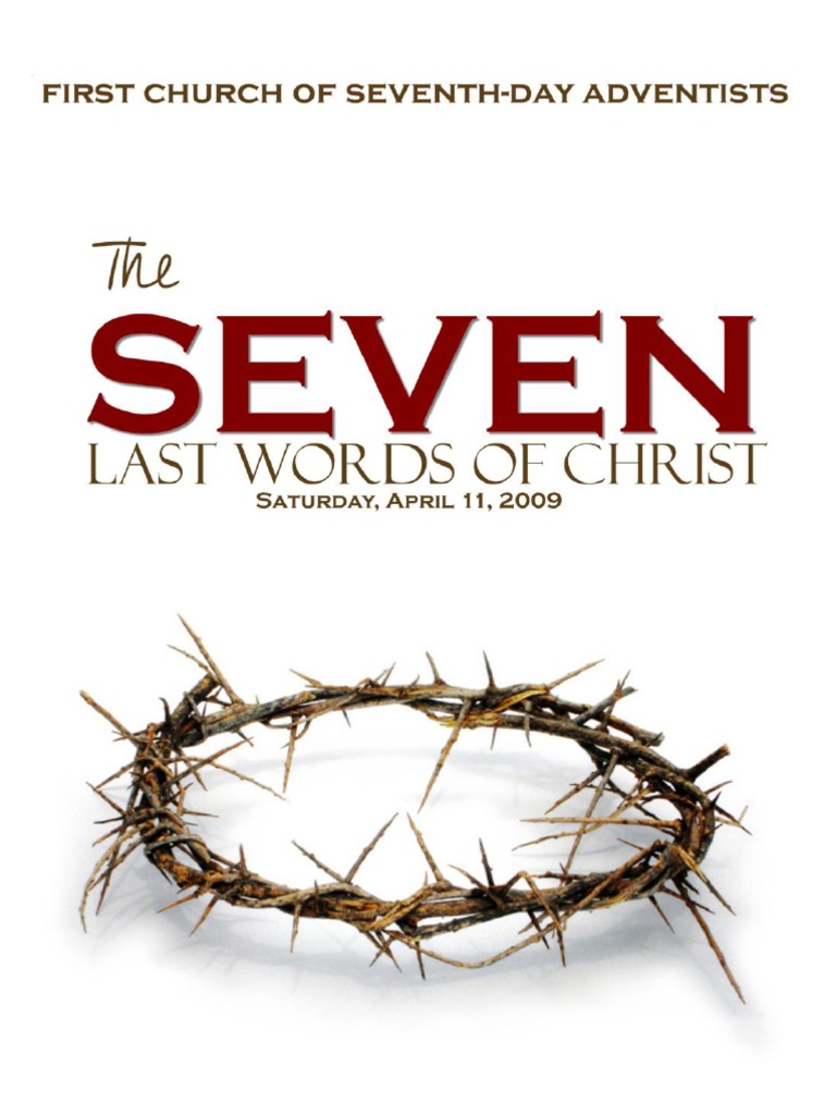 Seven Last Words Program (2009) | PDF | Seventh Day Adventist Church ...