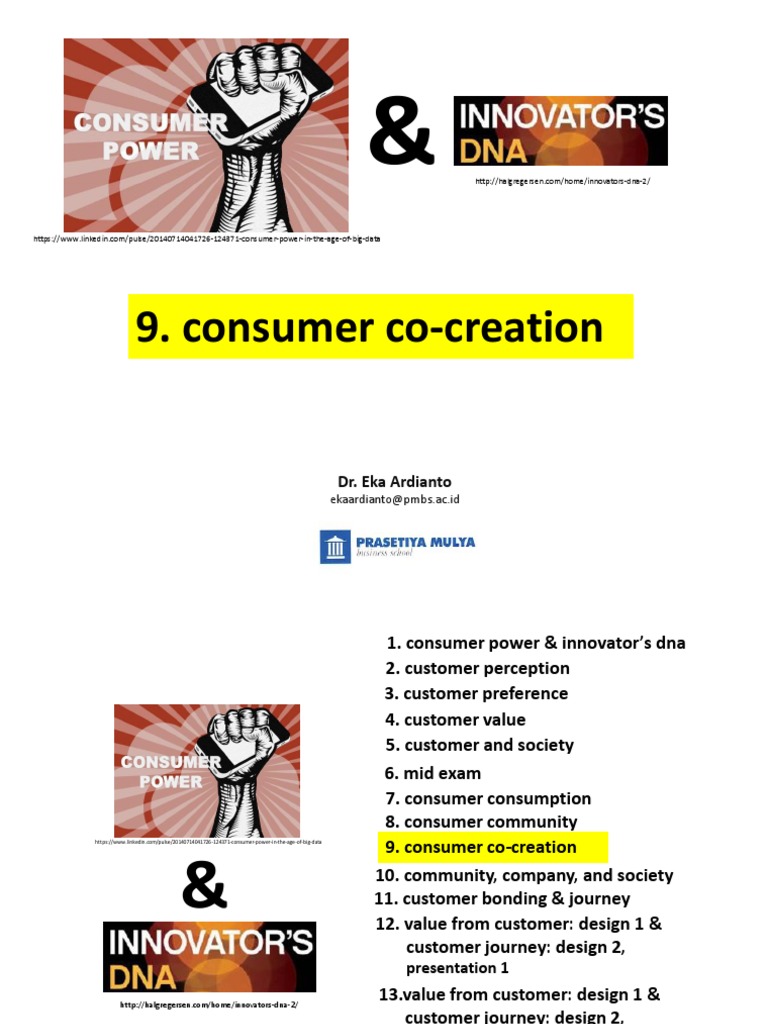 Consumer Co-Creation Strategies | PDF | Marketing | Business Economics