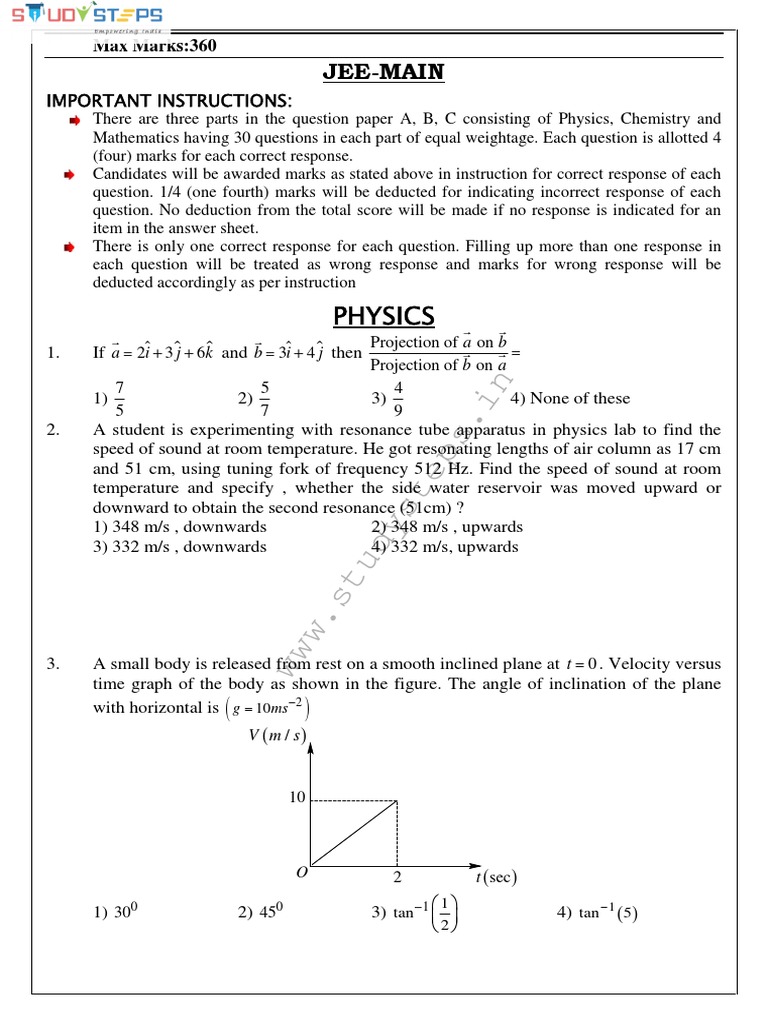 Iit Model Paper 10 | PDF | Physical Sciences | Chemistry