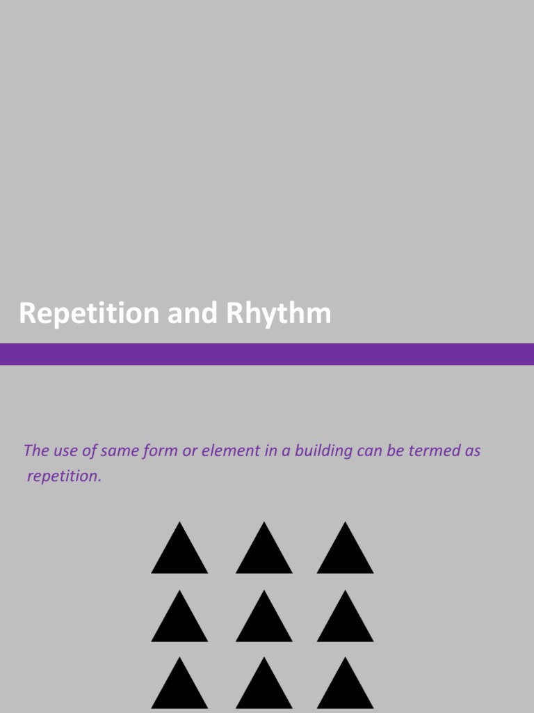 Architecture's Repetition & Rhythm | PDF | Rhythm | Shape