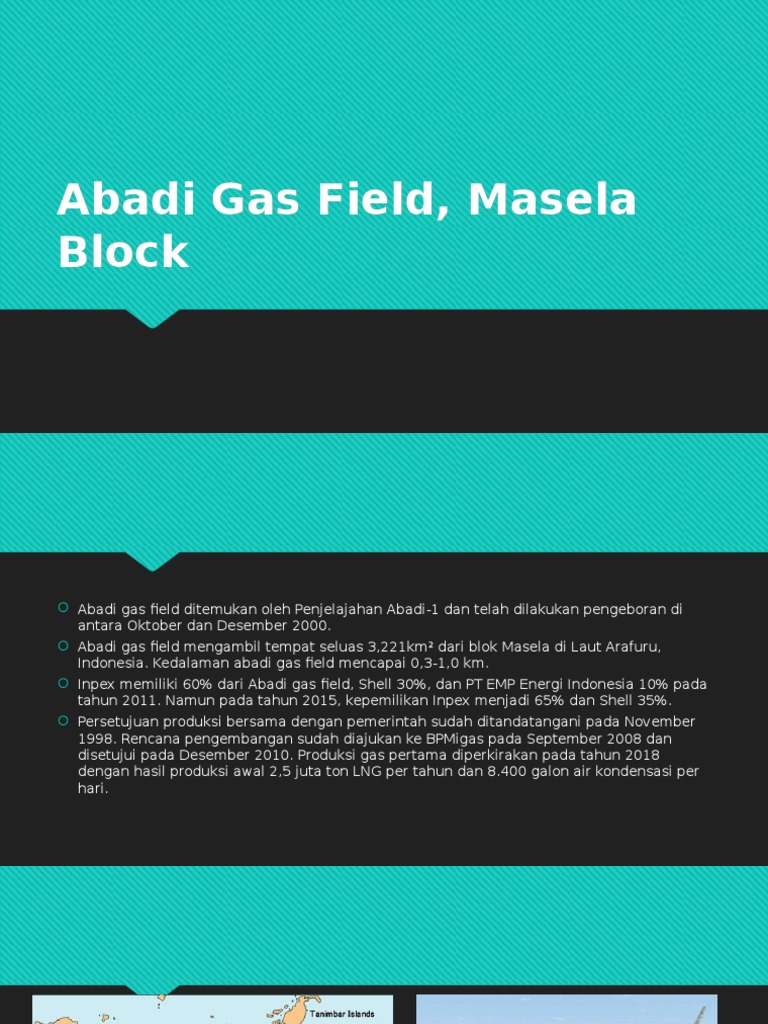 Abadi Gas Field | PDF | Teknologi & Rekayasa