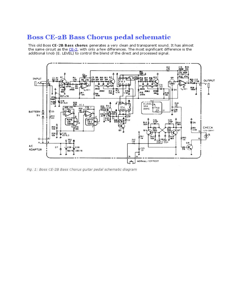 Boss CE-2B | Transistor | Operational Amplifier