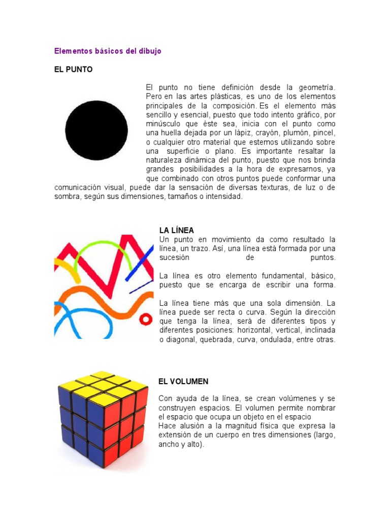 Elementos Básicos Del Dibujo | PDF | Instrumentos musicales ...