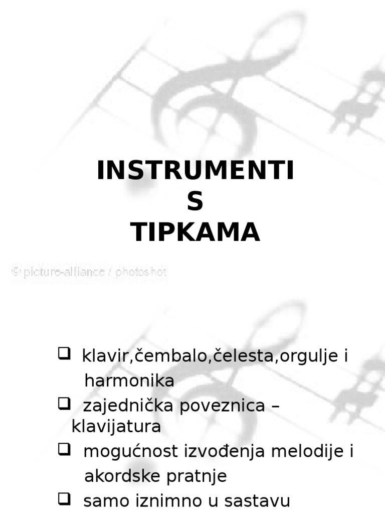 Instrumenti S Tipkama | PDF