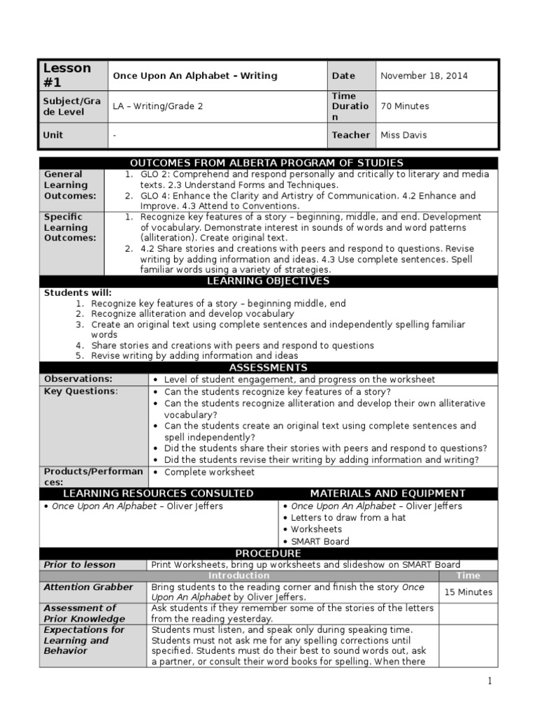 18 November Lesson Plan | PDF | Brainstorming | Lesson Plan