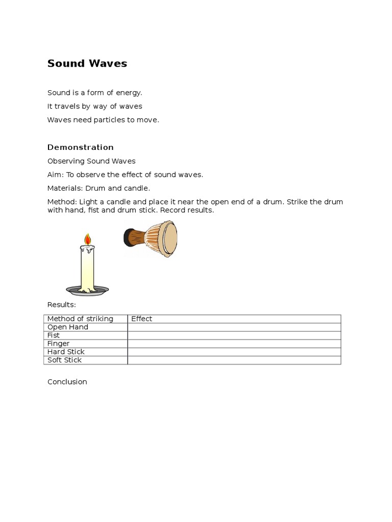 Observing Sound Waves Experiments | PDF | Art