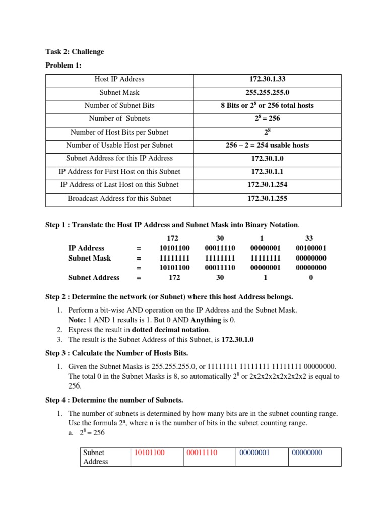 IP Address Task 2 Assignment 2 | PDF | Ip Address | Internet Standards