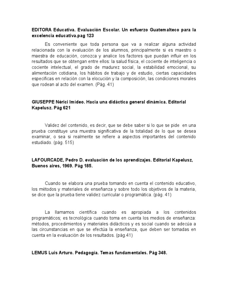 Lemus | PDF | Evaluación | Cognición