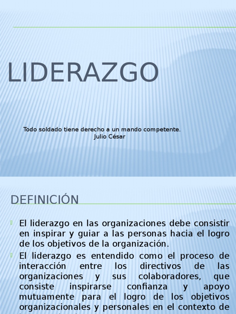 LIDERAZGO | PDF | Liderazgo | Conceptos psicologicos