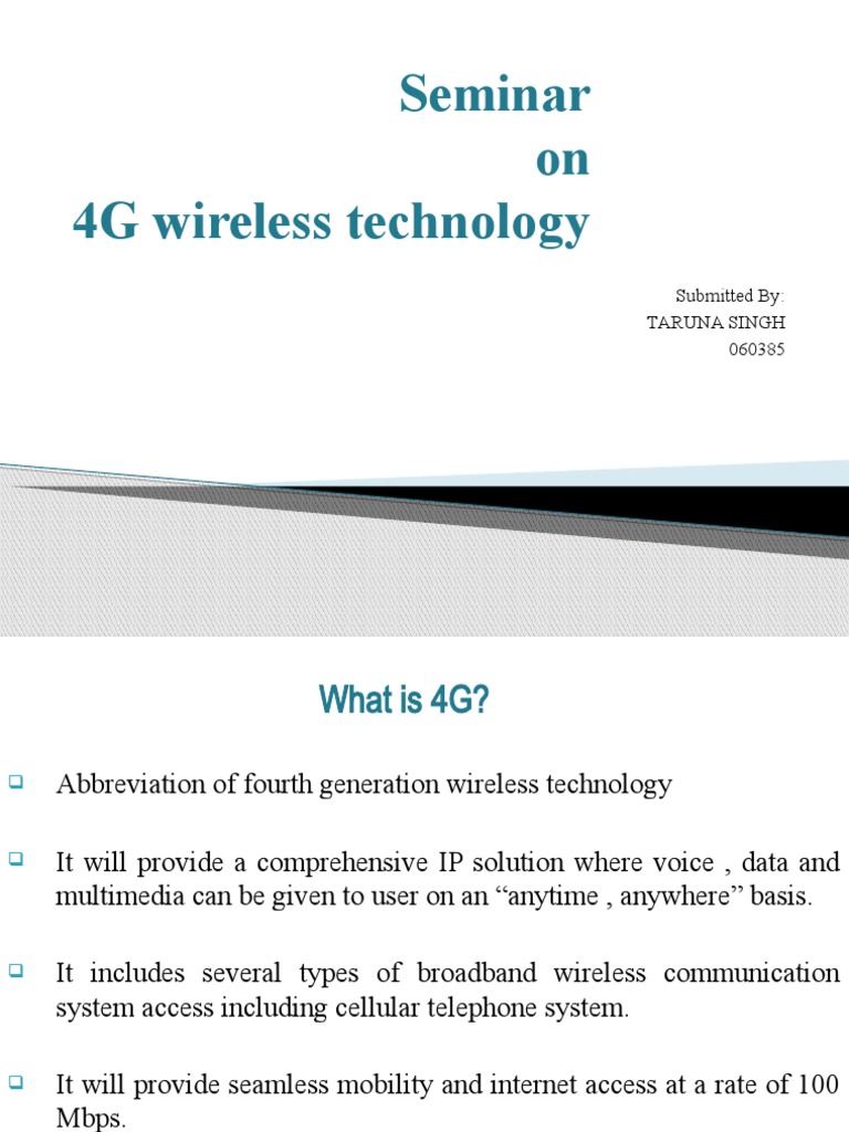 4g Wireless System Pdf Orthogonal Frequency Division Multiplexing 4 G